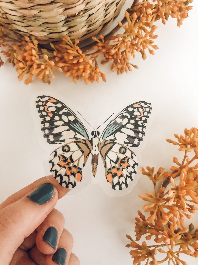 Butterfly Sticker Monarch Sticker Laptop Sticker | Etsy