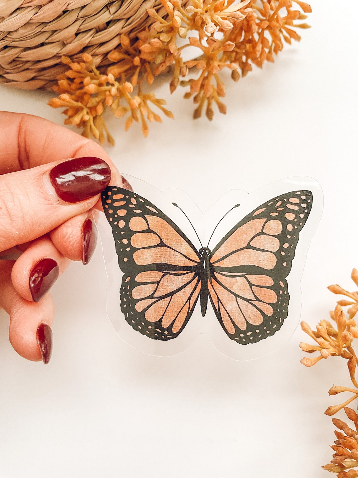 Butterfly Sticker Monarch Sticker Laptop Sticker - Etsy