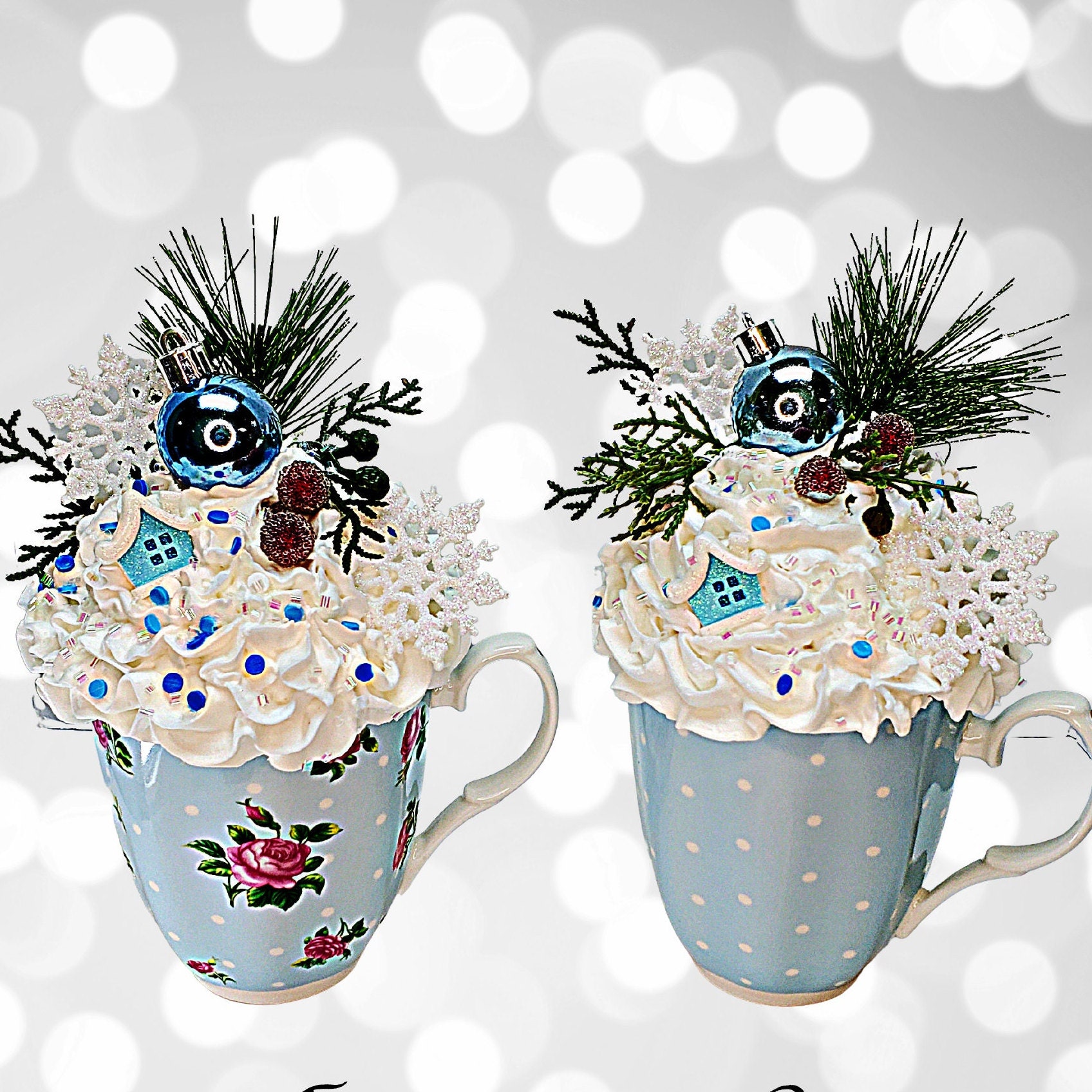 Mug With Fake Whipped Cream Topper Birthday Gift Faux Food - Etsy
