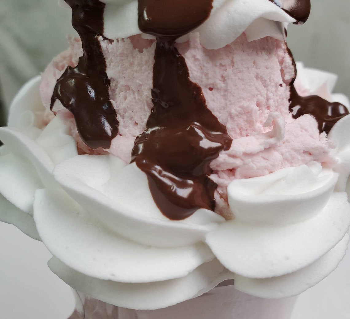 Faux Ice Cream Faux Milkshake Photo Prop Fake Dessert Fake - Etsy