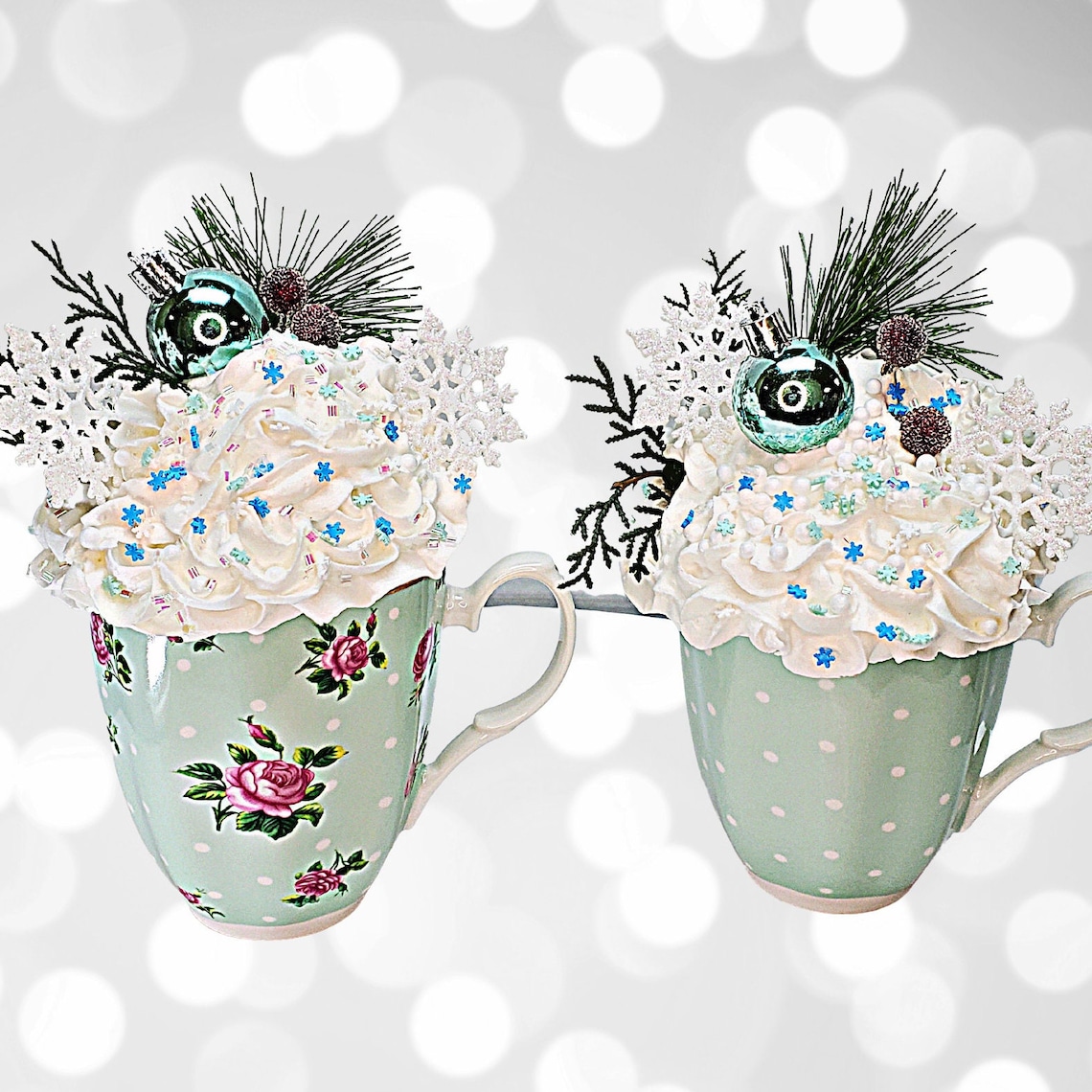 Mug With Fake Whipped Cream Topper Birthday Gift Faux Food - Etsy