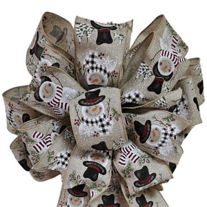 Christmas Tree Large Bow, Christmas Tree Bow, Bow, Snowman Bow, Lantern ...