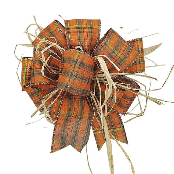 Fall Bow Fall Wreath Bow Fall Lantern Bow Fall Decor - Etsy