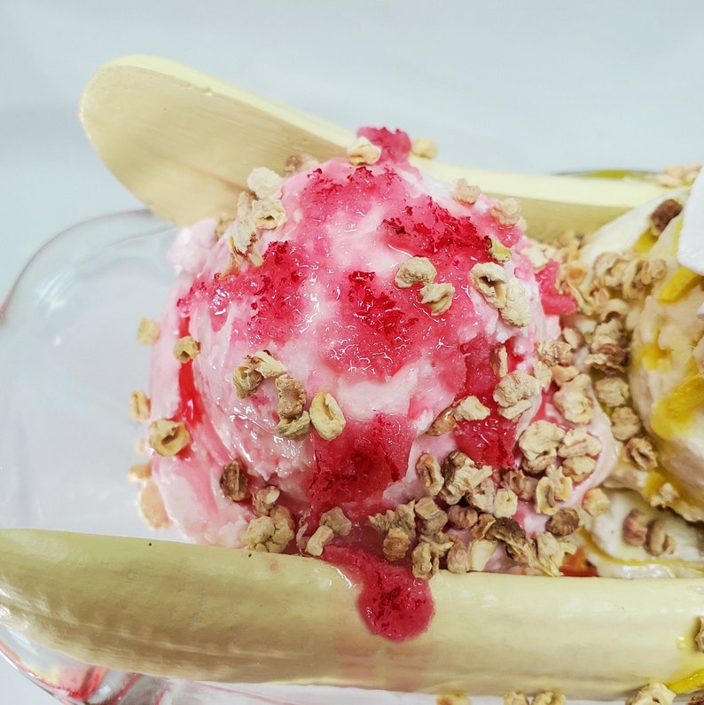 Faux Ice Cream Faux Banana Split Photo Prop Fake Dessert Etsy