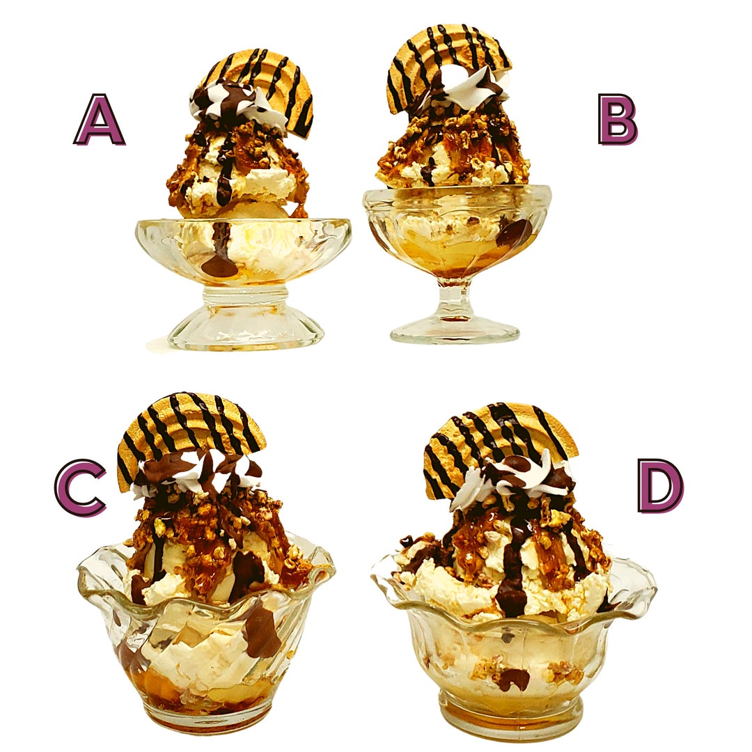 Faux Ice Cream Sundae, Fake Food, Photo Prop, Fake Dessert, Fake Ice ...