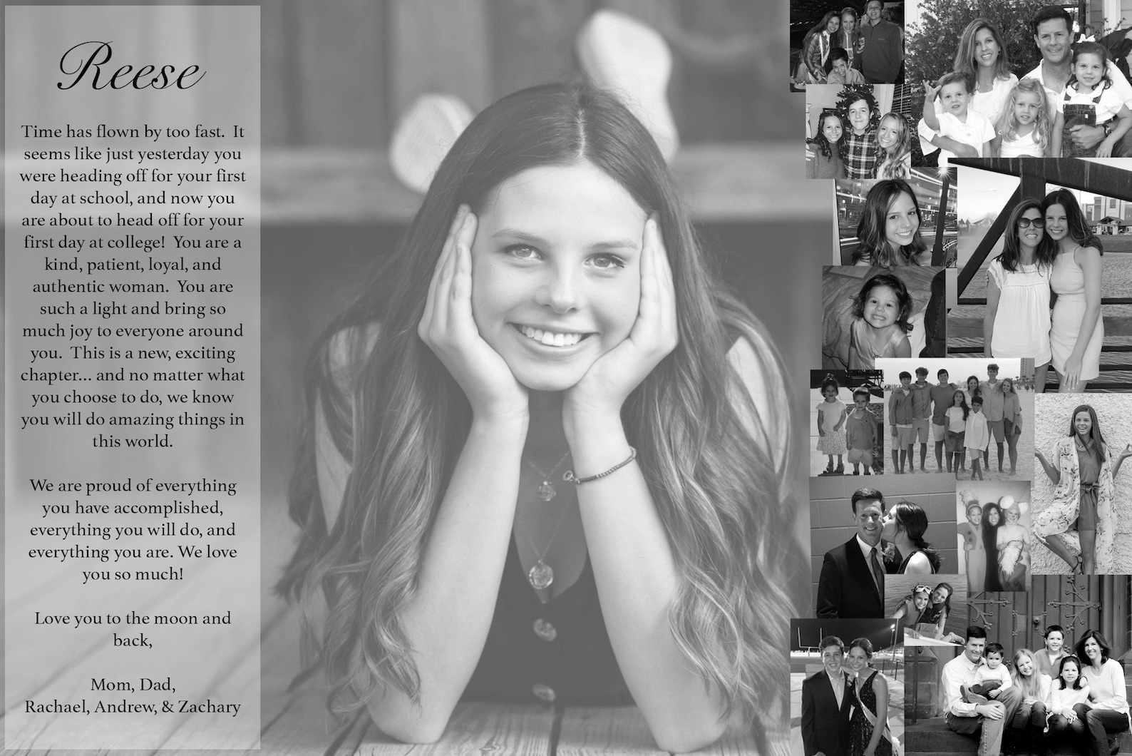 Custom Design School Yearbook Senior Ad Page - Etsy