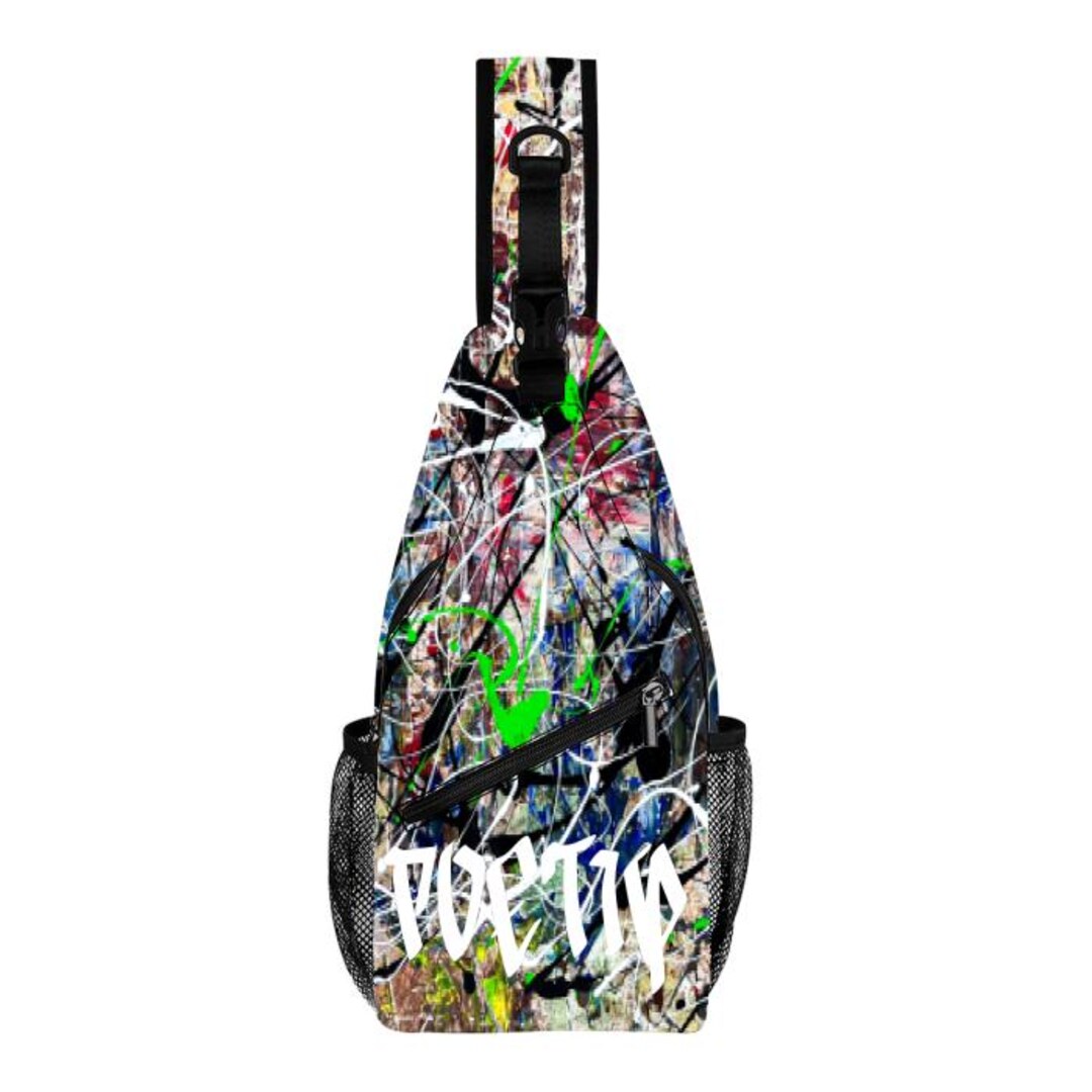 Crossbody Bag With Unique Drip Paint Art POETIQ Brand - Etsy