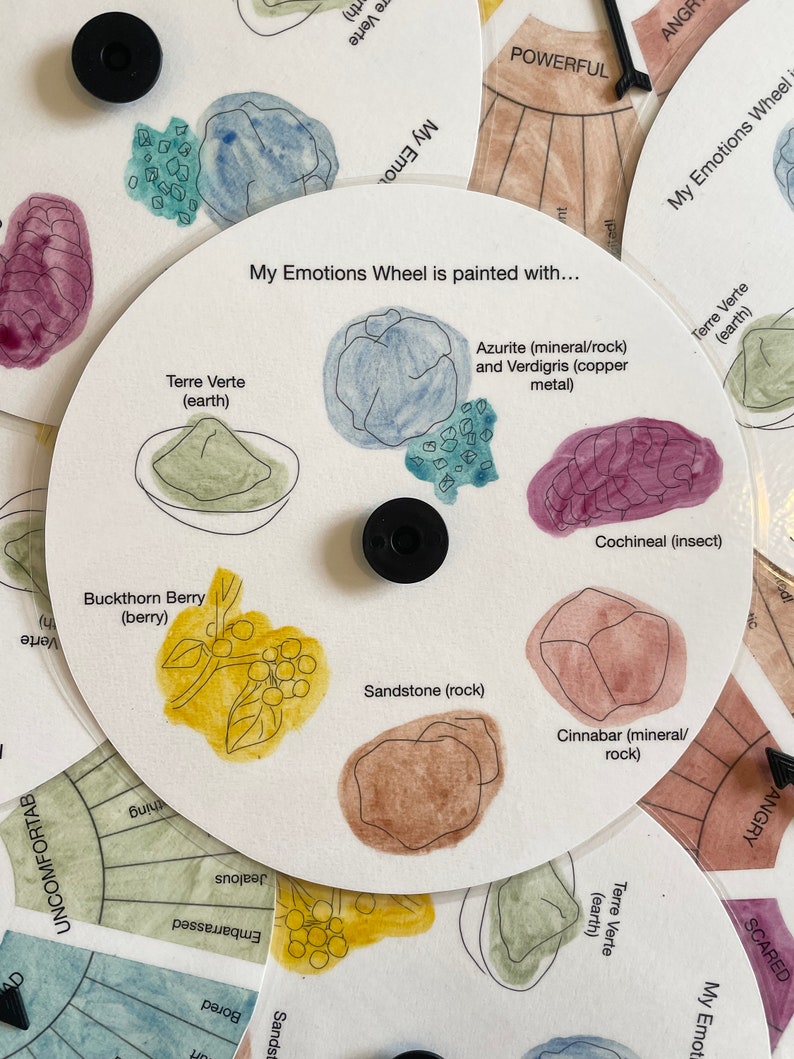Hand-painted Emotion Wheel - Etsy