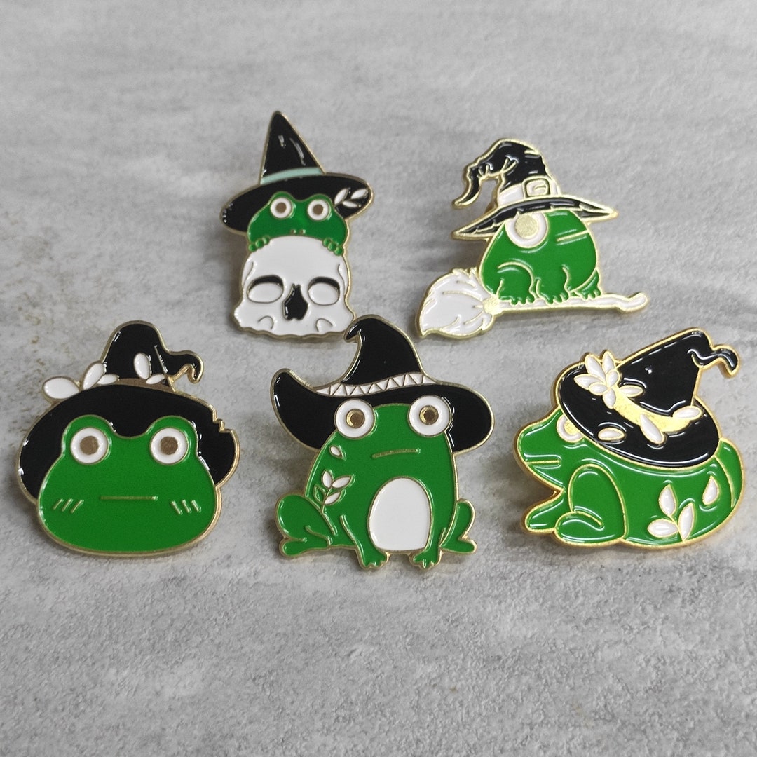 Cute Frog Pin Kawaii Frog Pins Frog Enamel Pin Enamel Pin - Etsy