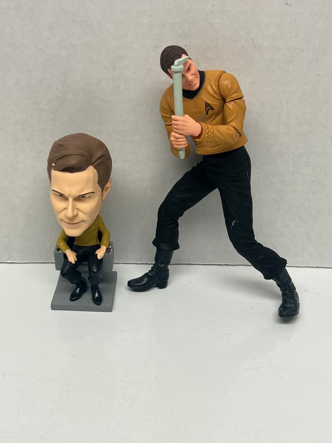 Captain Kirk Bobble Head and Figure - Etsy