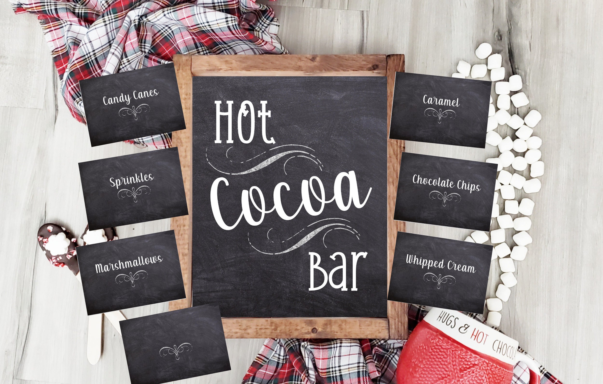 Hot Cocoa Bar Digital Download Kit, Hot Chocolate Station Digital Signs ...