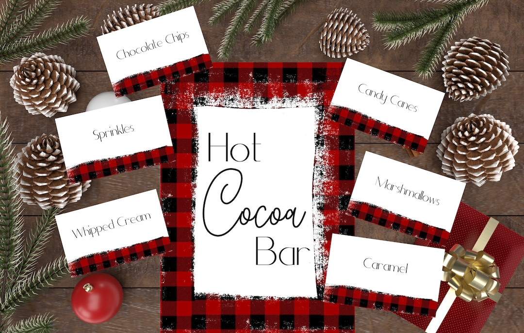 Hot Cocoa Bar Digital Download Kit, Hot Chocolate Station Digital Signs ...
