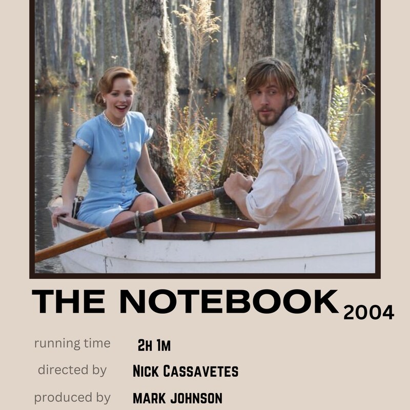 The Notebook Movie - Etsy