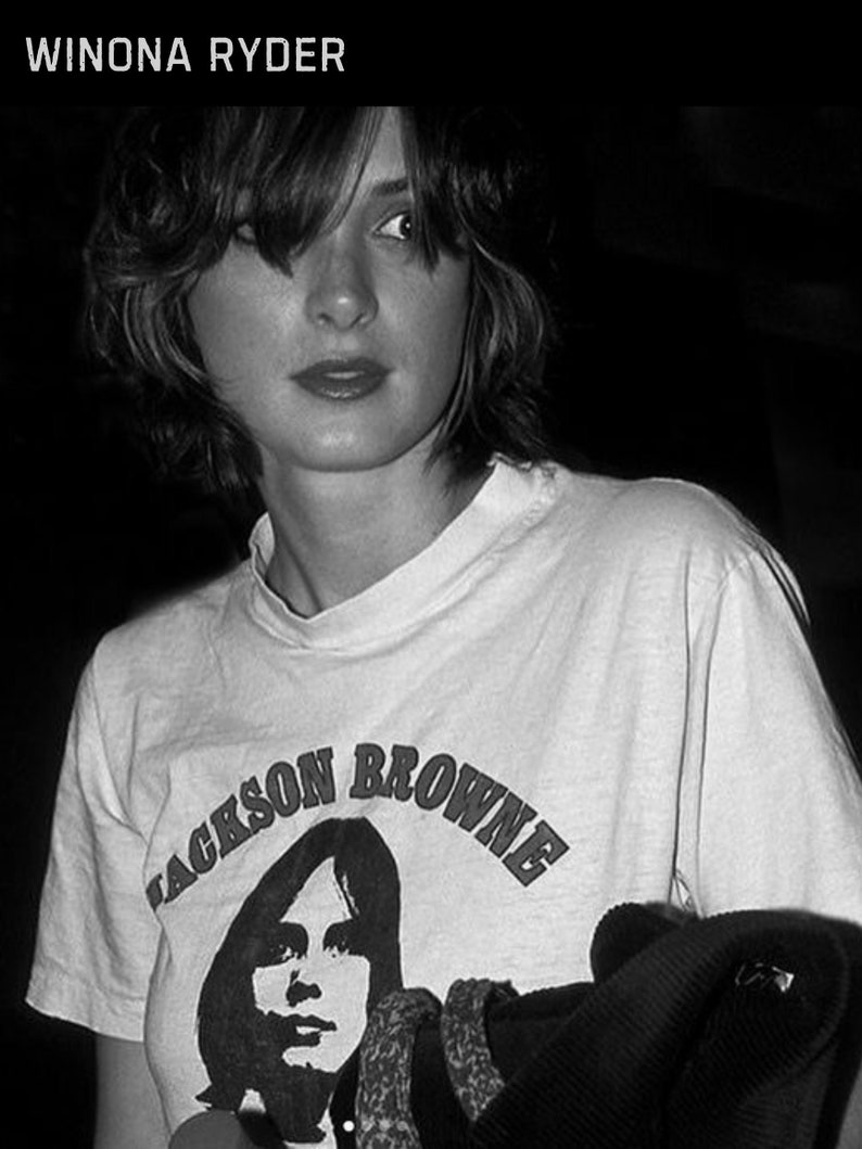 Winona Ryder Black and White Poster Print - Etsy