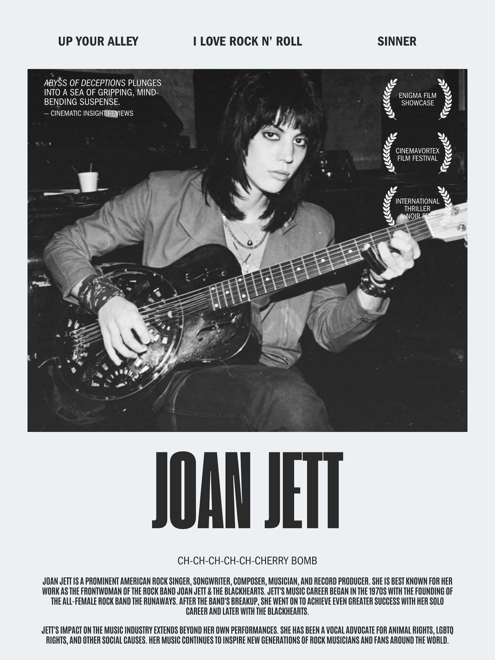 Joan Jett Music Poster Print - Etsy