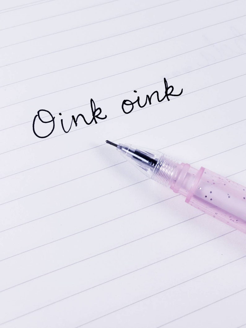 Spinny Pig Pen Cute Pens Kawaii Stationery Kawaii Pens - Etsy