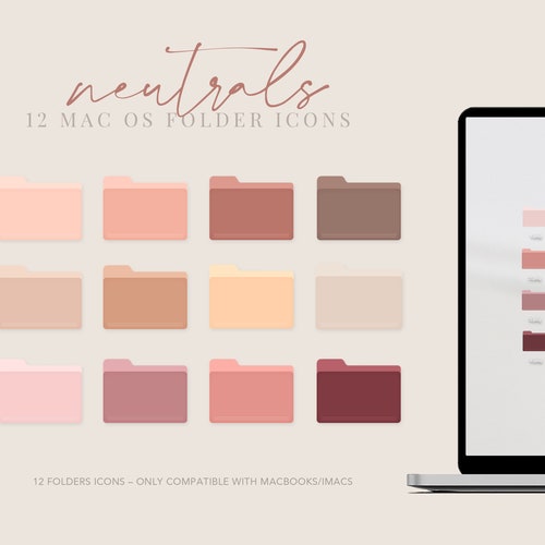 Aesthetic Boho Desktop Folder Icons Mac Windows Folders - Etsy