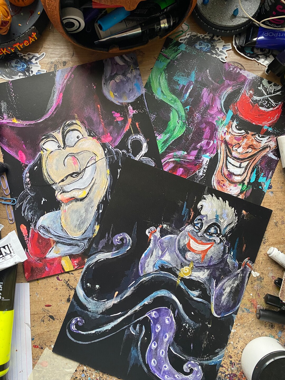 Three Villain Art Prints - Etsy