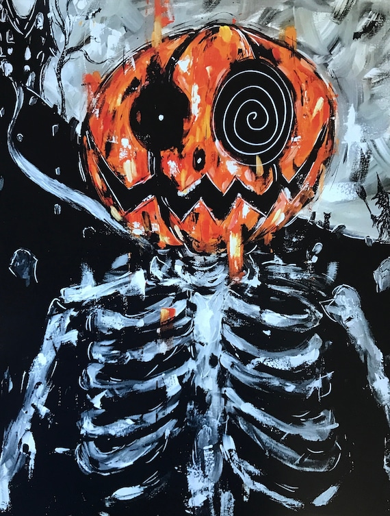 Big Spooky Guy Art Print - Etsy