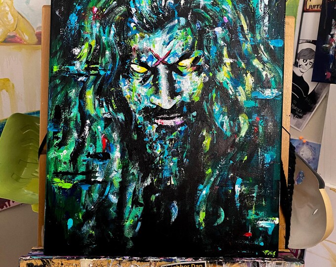 Original Zombie Painting on 16 X 20 Canvas - Etsy