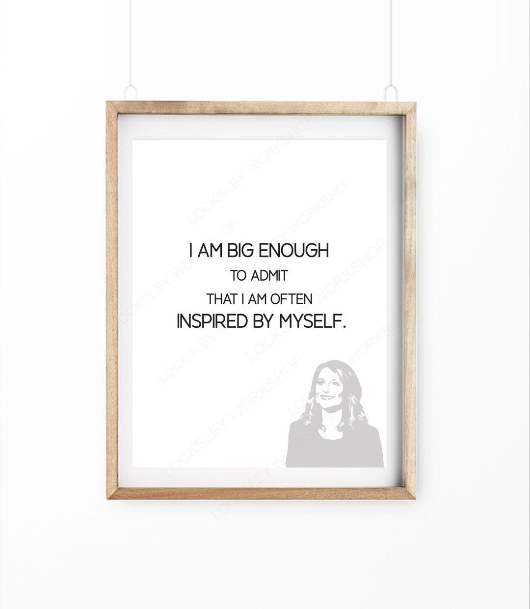 Printable Leslie Knope Quote i Am Big Enough to Admit - Etsy