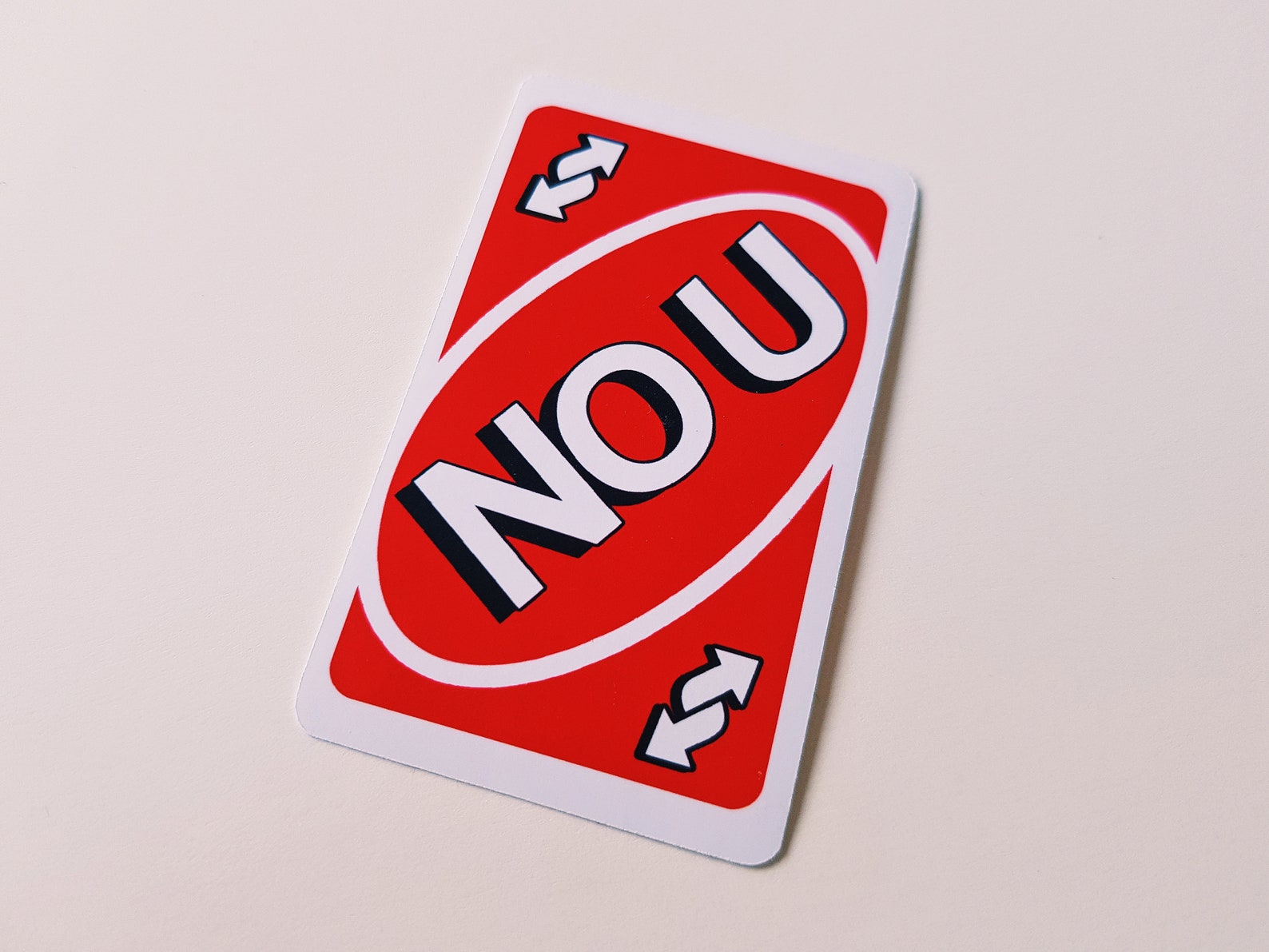 Meme Sticker No U Uno Card | Etsy