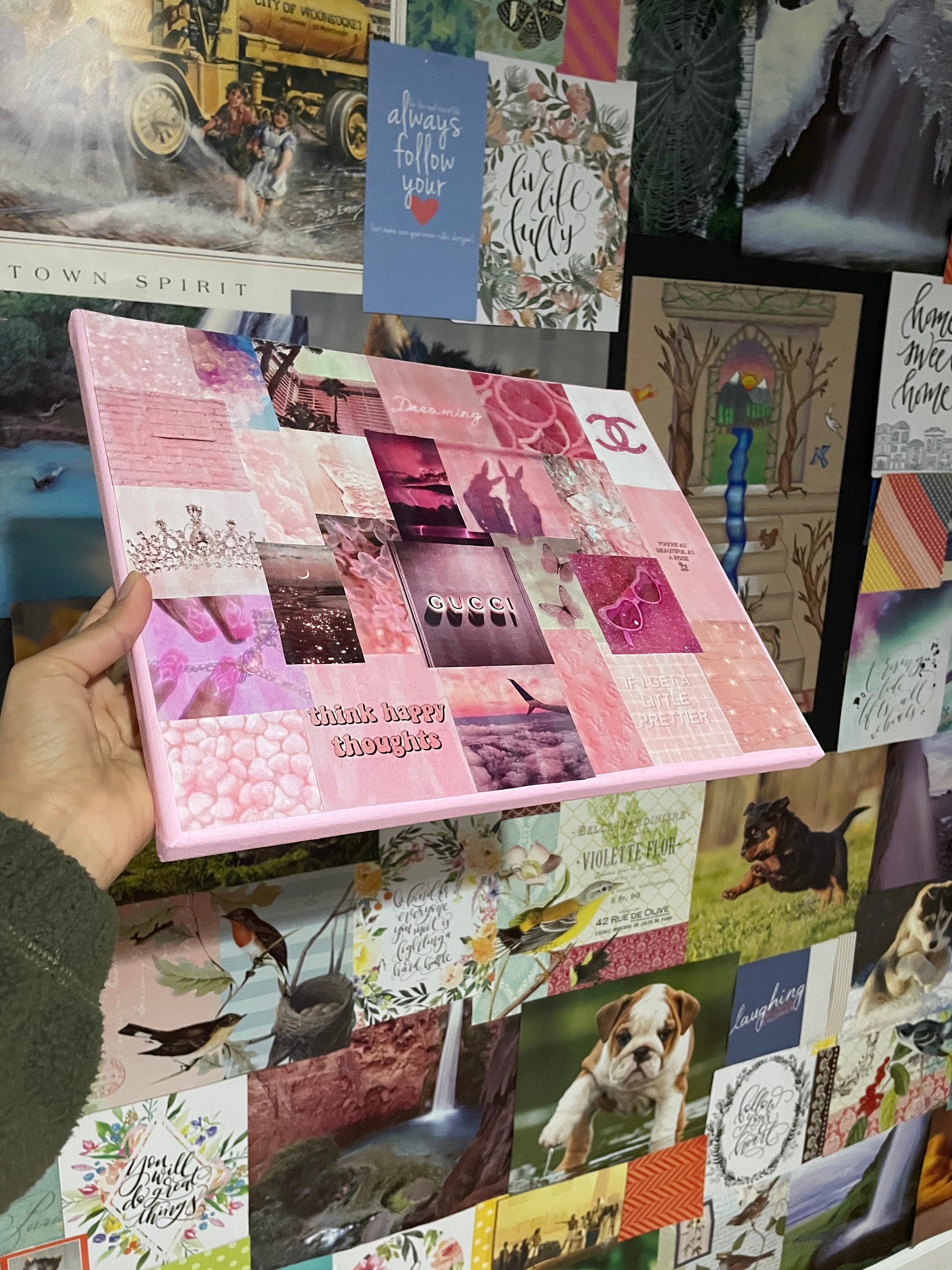 VSCO Canvas Collage Pink Aesthetic 11 X 14 In. Canvas - Etsy