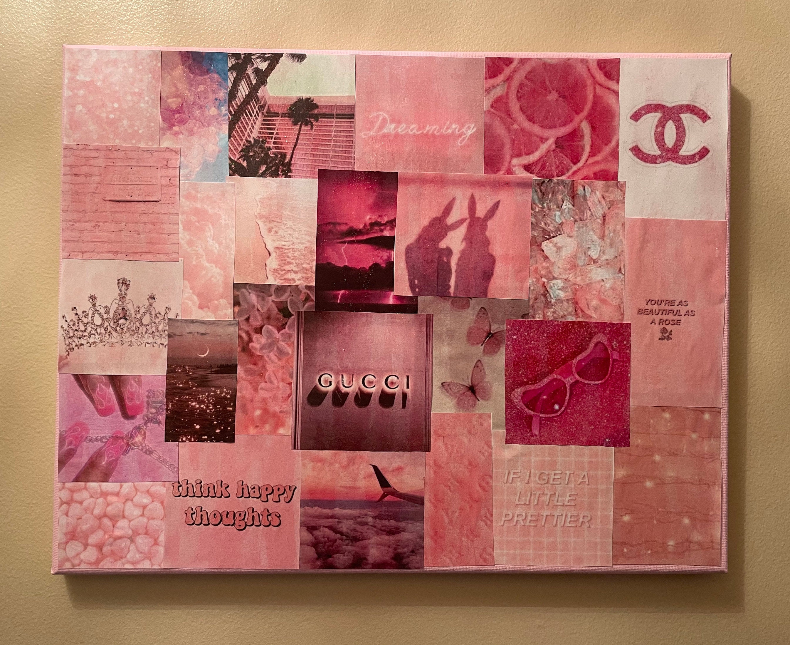 VSCO Canvas Collage Pink Aesthetic 11 X 14 In. Canvas - Etsy