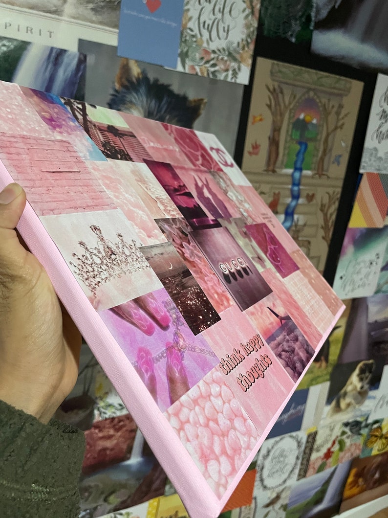 VSCO Canvas Collage Pink Aesthetic 11 X 14 In. Canvas - Etsy