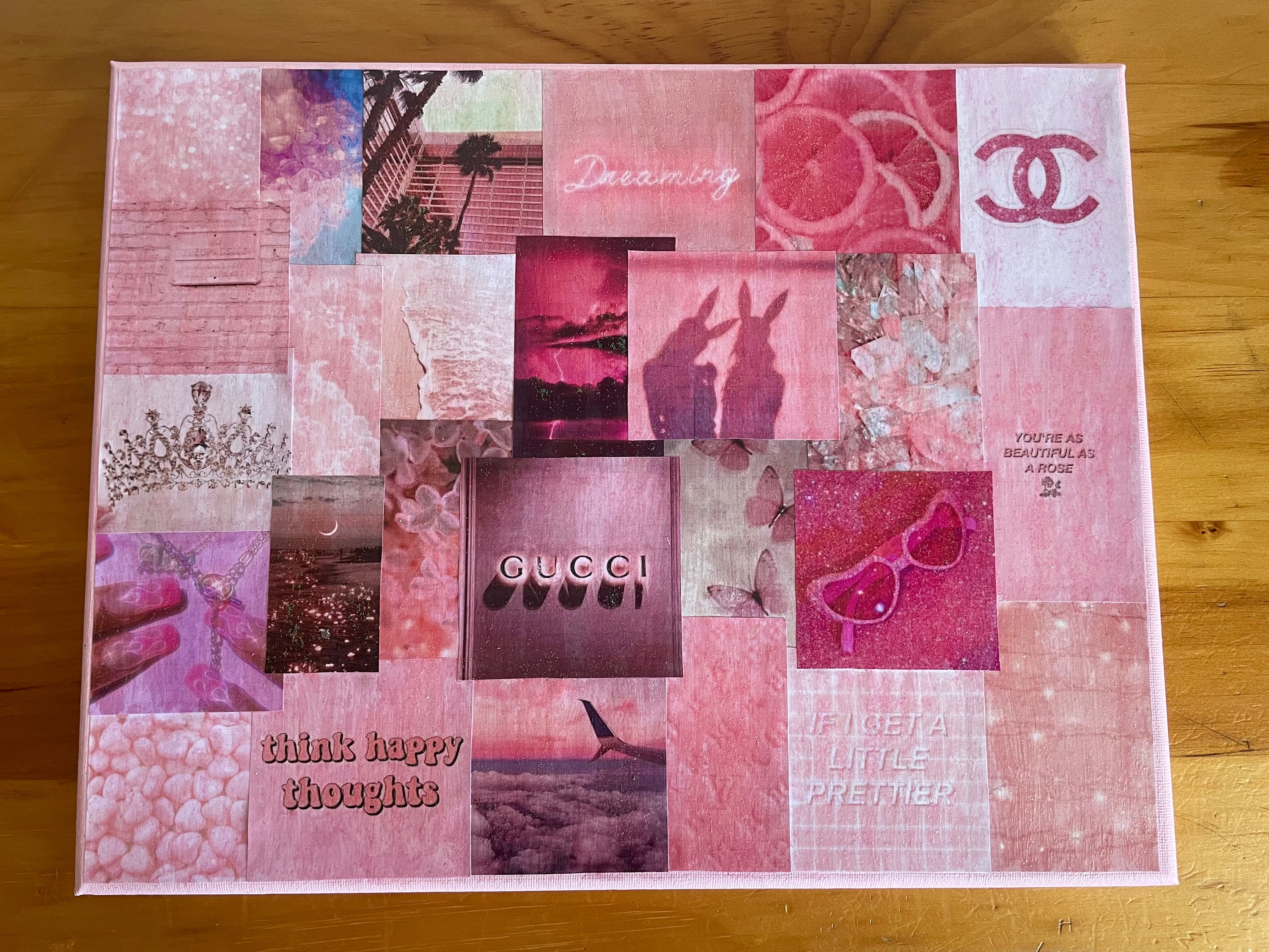 VSCO Canvas Collage Pink Aesthetic 11 X 14 In. Canvas - Etsy