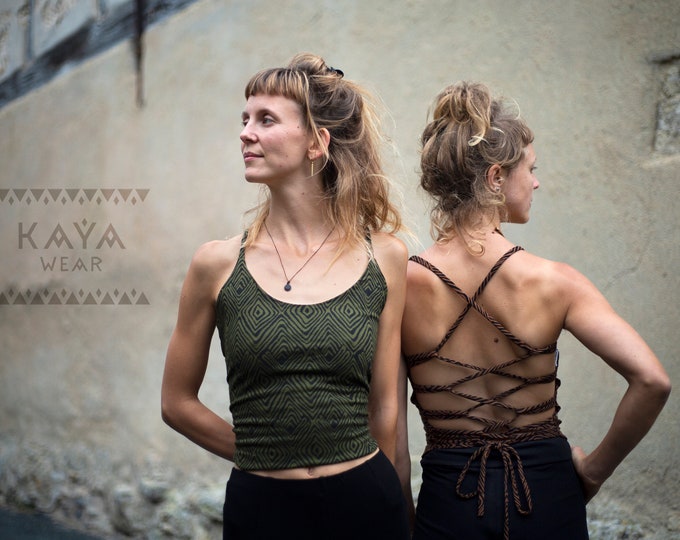 Luna Top in Brown, Subversive Top, Slit-weave Fairy Top, Y2K Top - Etsy