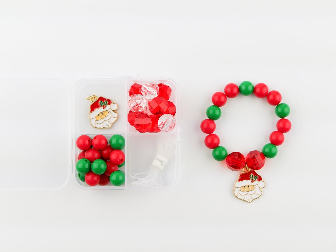 Christmas Party Favors DIY Bracelet Craft Kit Activity Box - Etsy