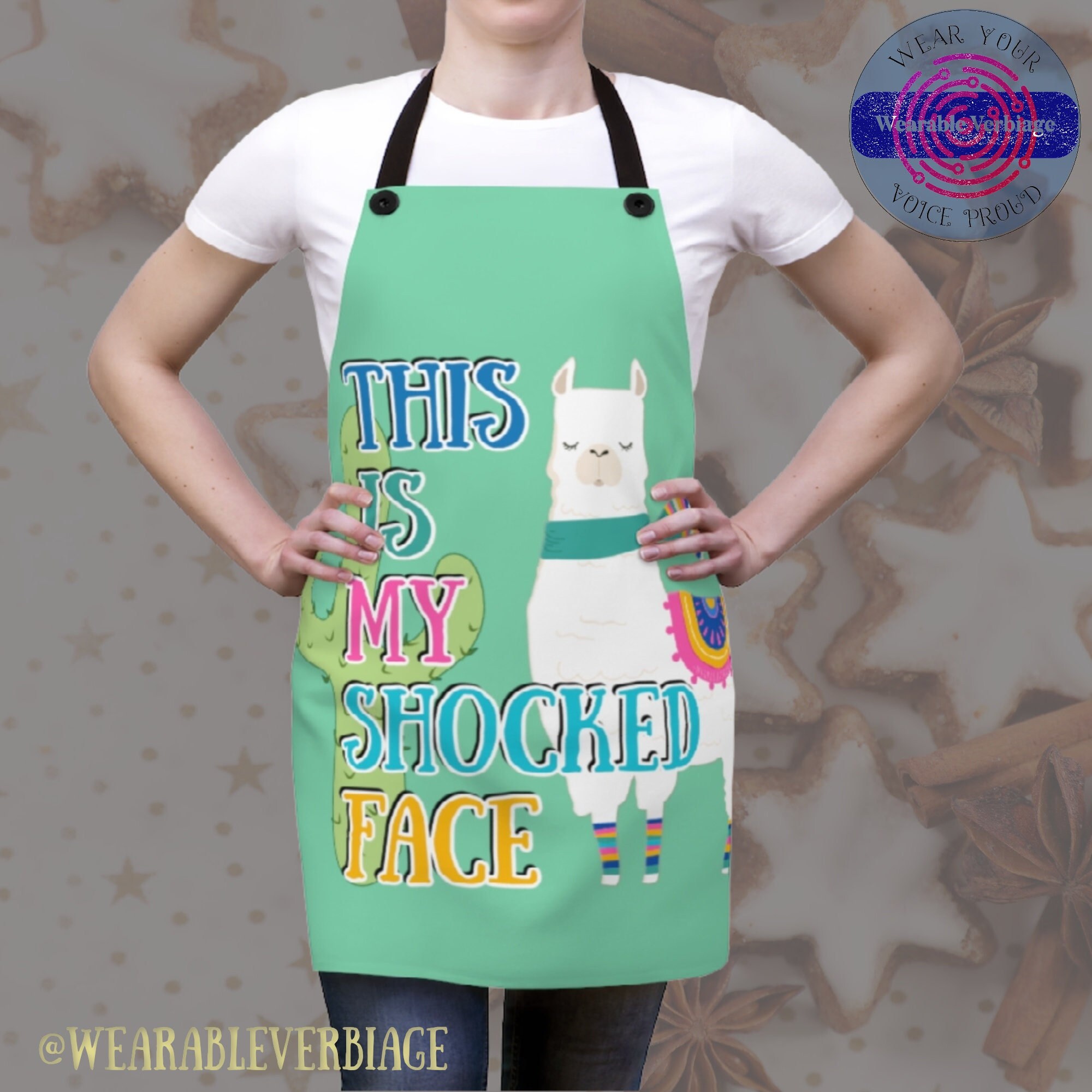 This is My Shocked Face No Drama Llama Funny Slogan Sarcastic - Etsy