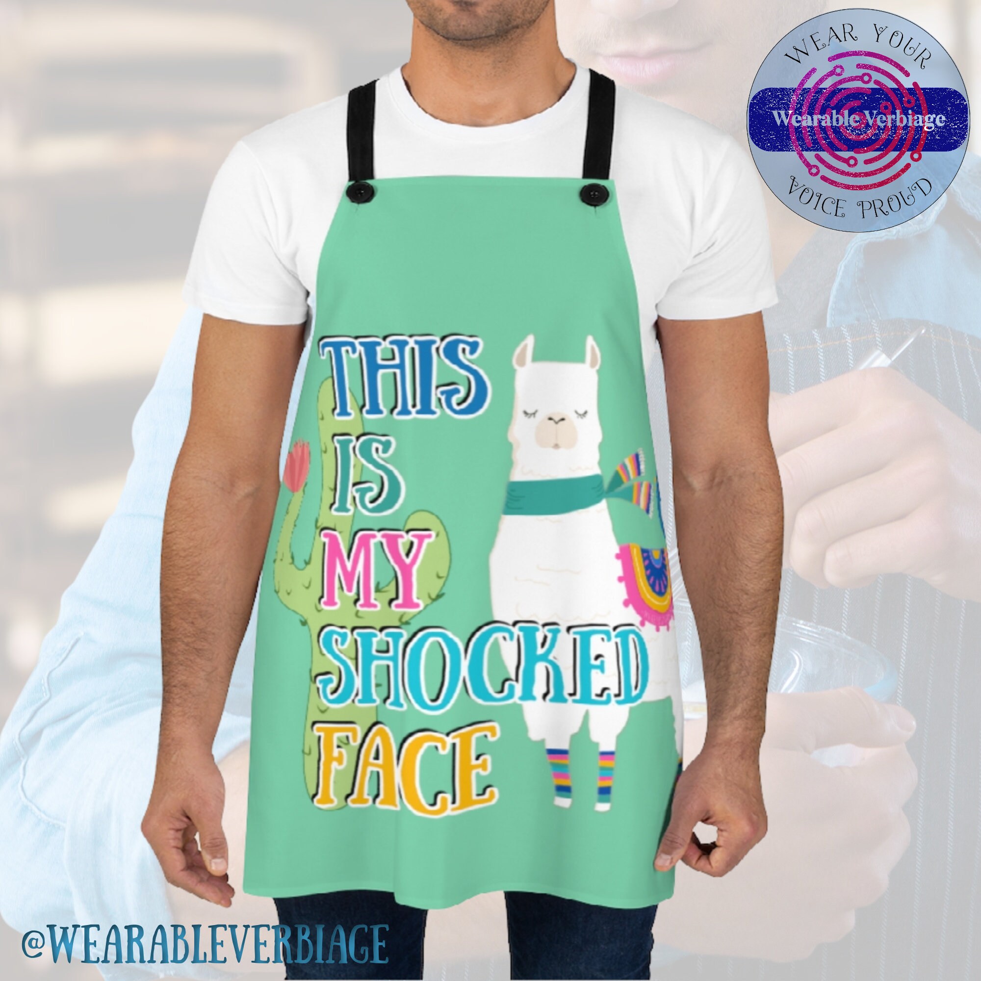This is My Shocked Face No Drama Llama Funny Slogan Sarcastic - Etsy