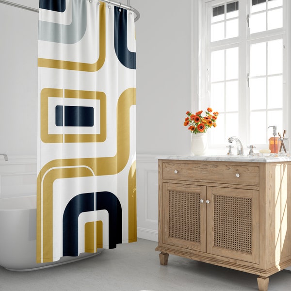 Gold Shower Curtain - Etsy