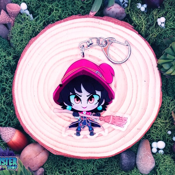 Witch Keychain - Etsy