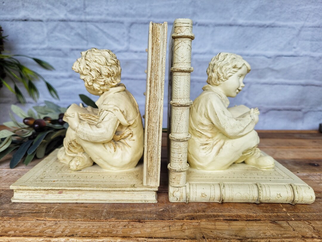 Bookends Unique Children Reading Bookends Vintage Reading Children Book ...