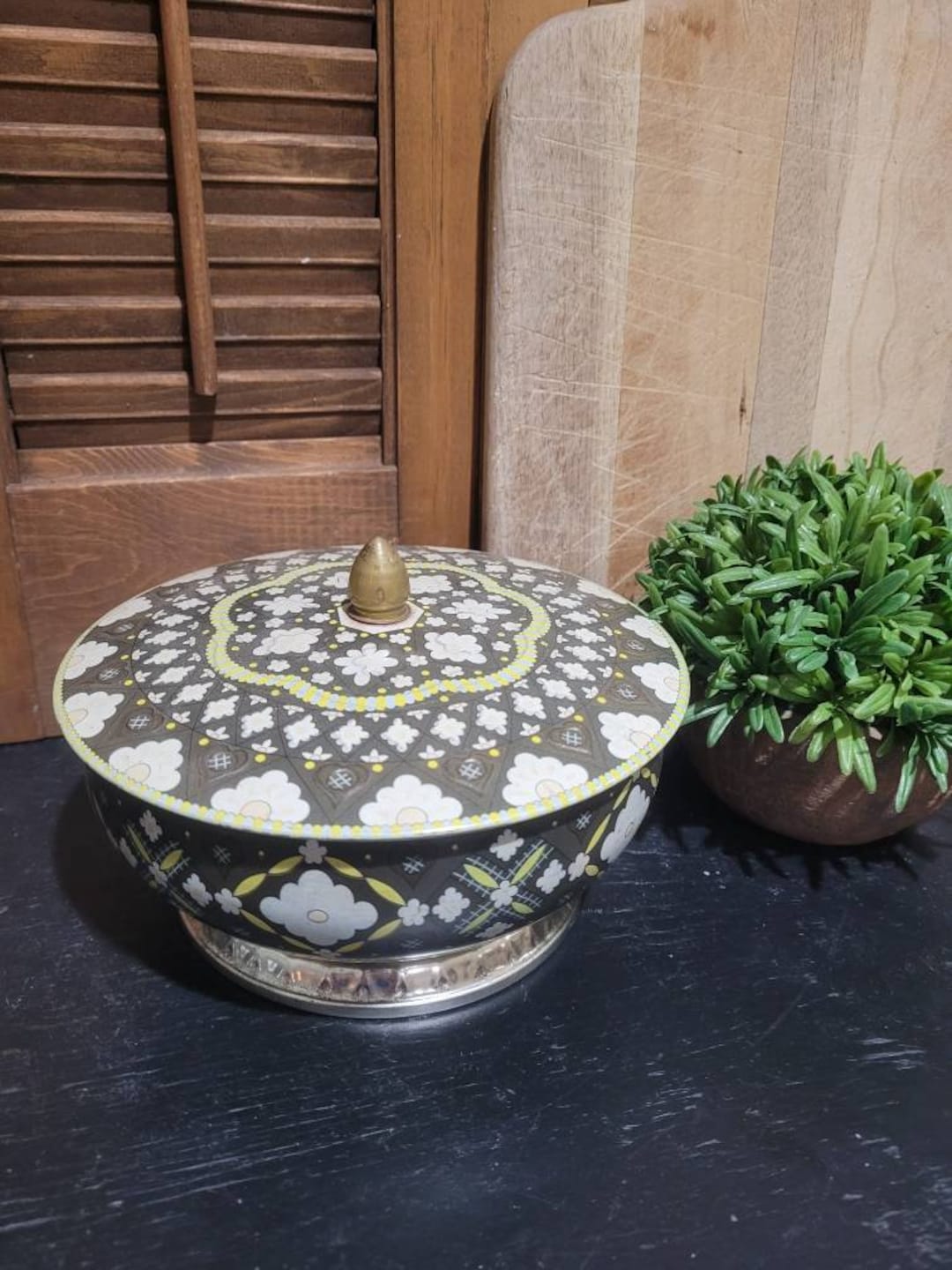 Vintage British Tin With Lid - Etsy