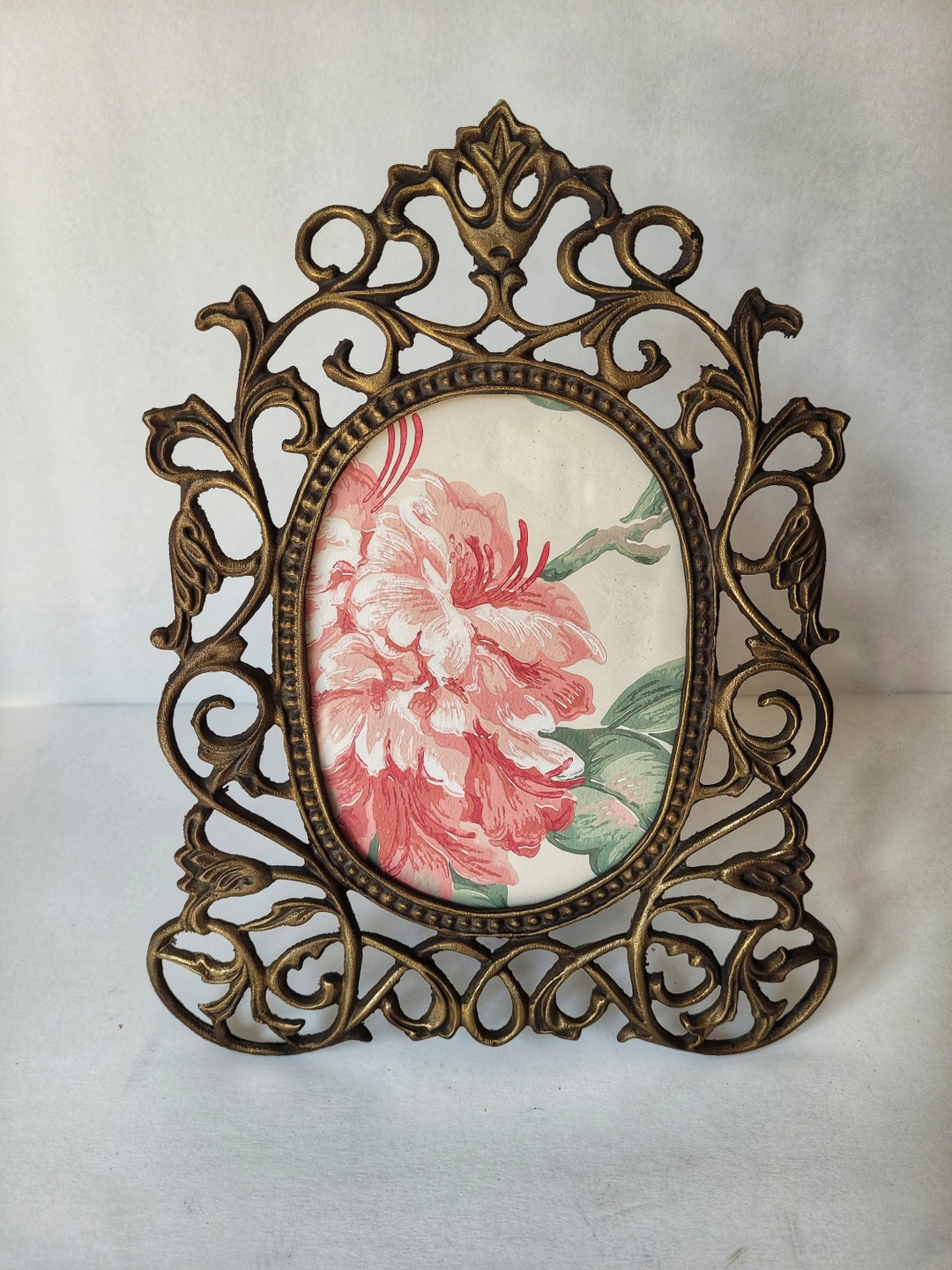 Vintage Metal Filigree Frame - Etsy