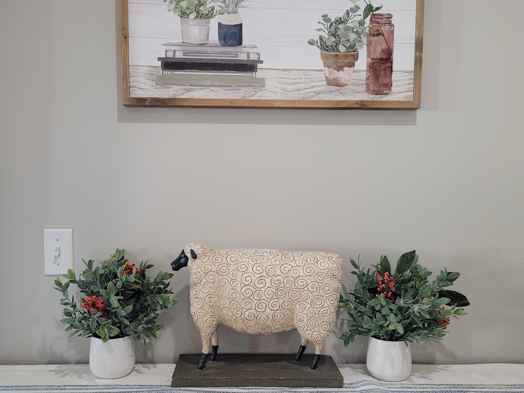Large Sheep Farmhouse Decor Farmhouse Animal Rustic Kitchen A - Etsy