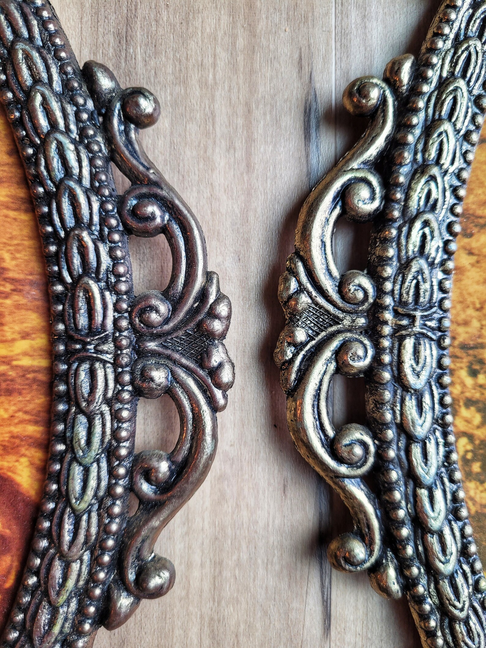 Vintage Italian Metal Oval Frame Art Convex Glass - Etsy