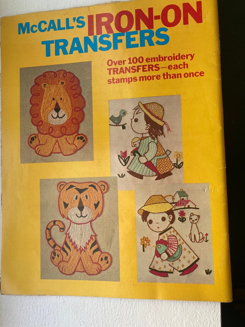 Vintage 1976 "mccall's IRON-ON Transfers" Magazine - Etsy