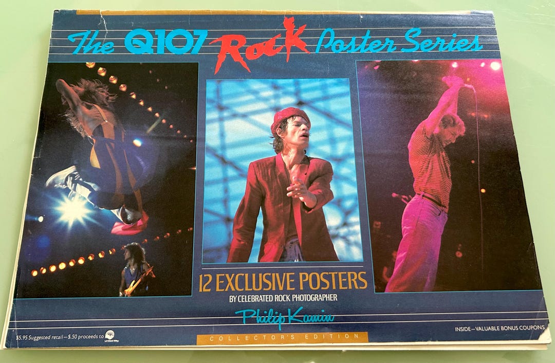 Vintage 1983 - the Q107 ROCK POSTER SERIES Collector Edition Calendar ...