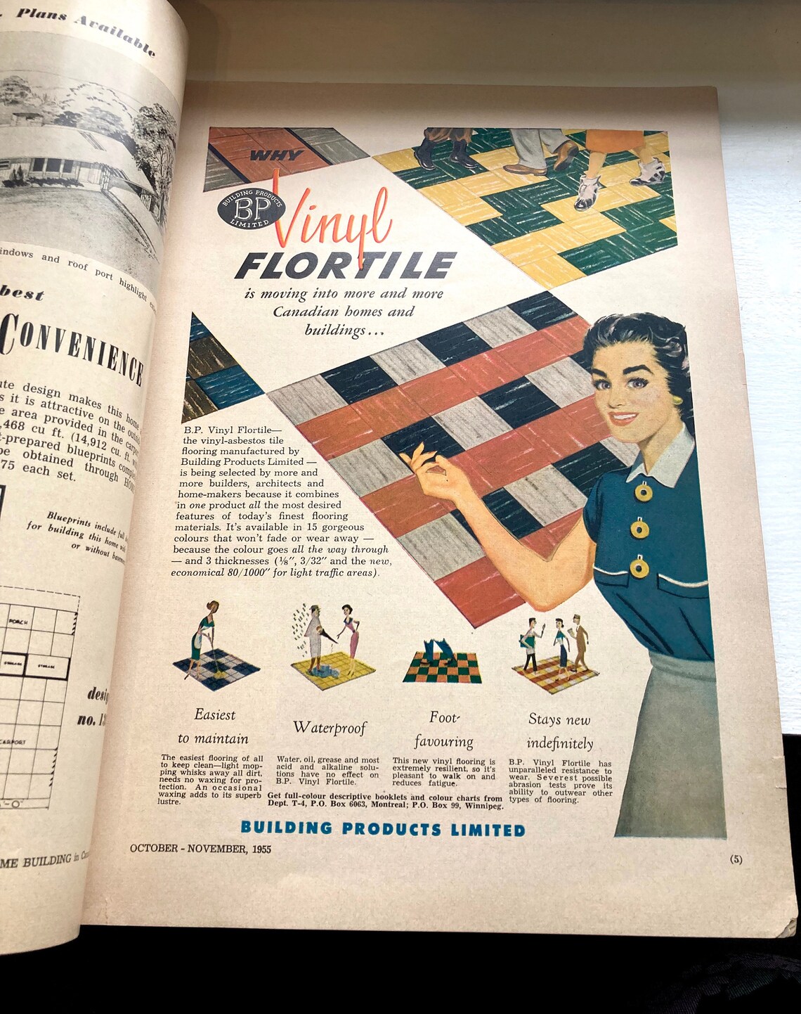 VINTAGE October-november 1955 HOME BUILDING in Canada Architectural ...