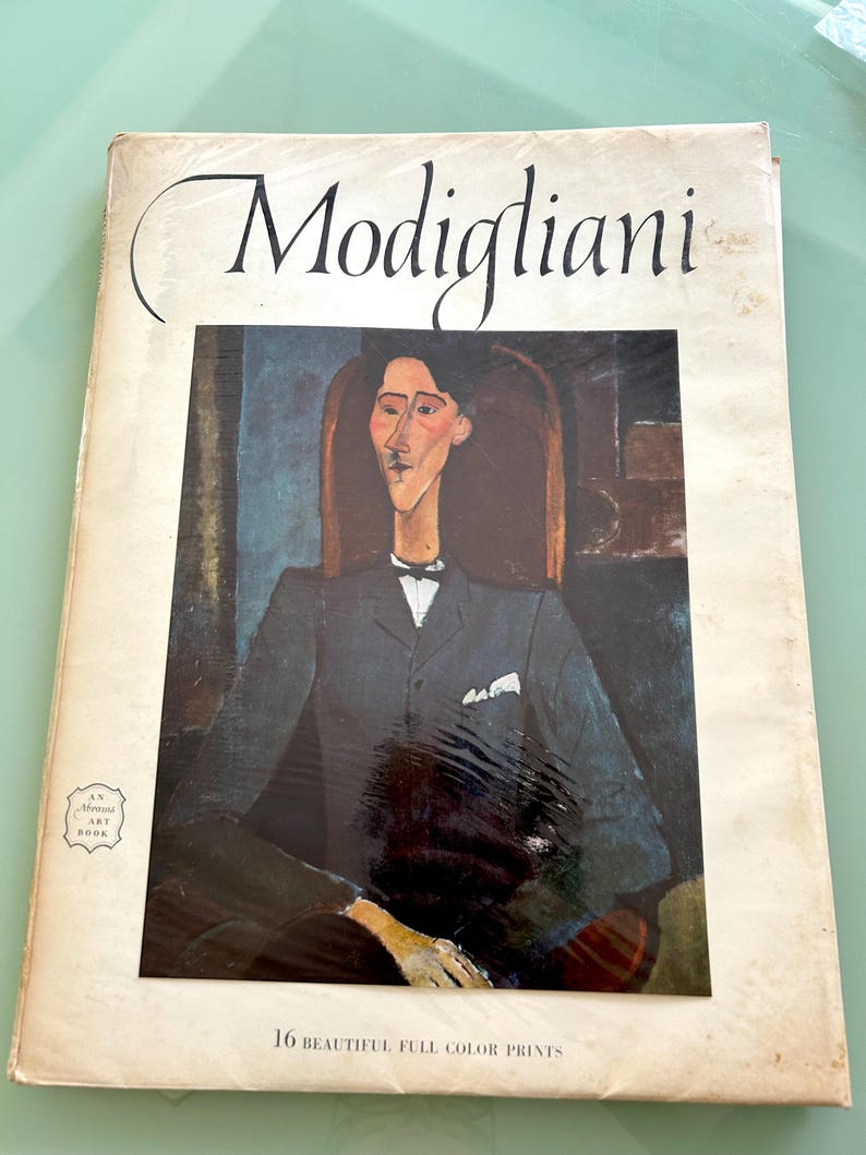 Vintage 1953 MODIGLIANI - an Abrams ART BOOK With 16 Beautiful Colour ...