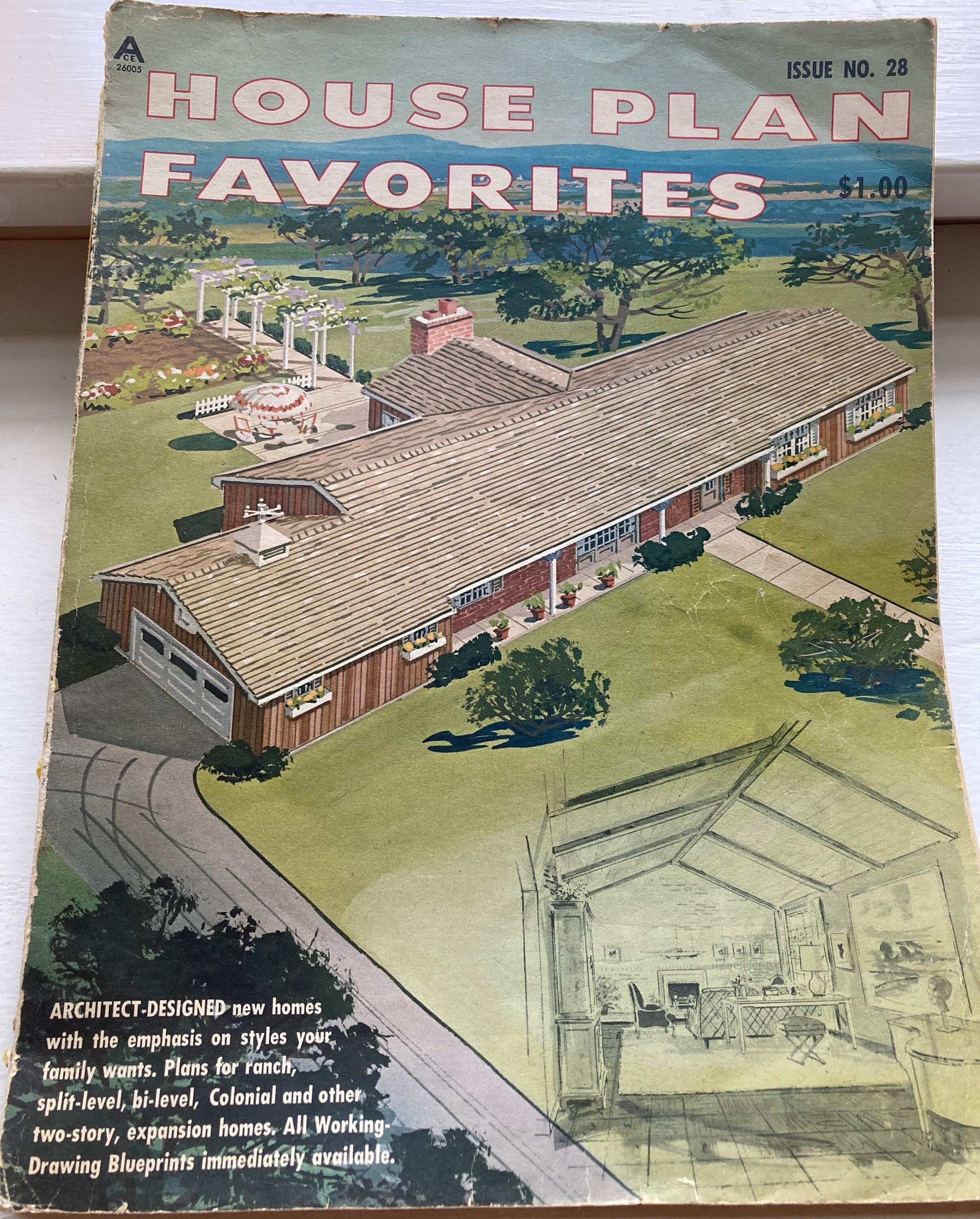 Vintage 1972 house PLAN FAVORITES Architectural Magazine - Etsy