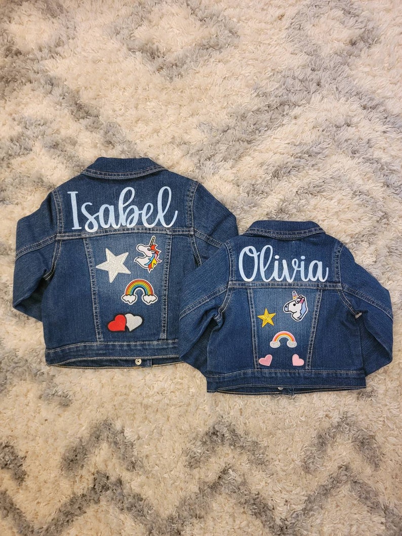 Personalized Baby Toddler Children Denim Jacket - Etsy