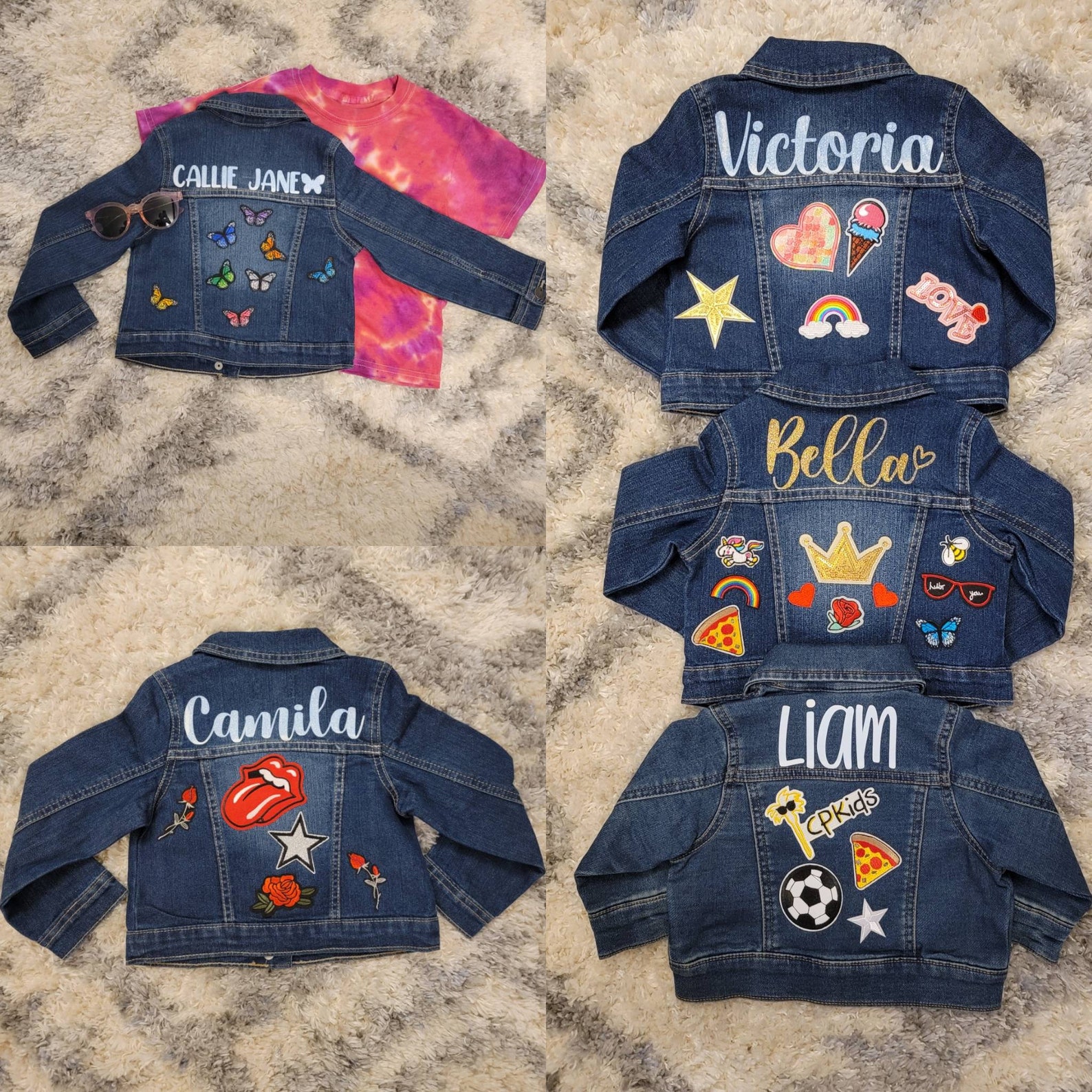Personalized Baby Toddler Children Denim Jacket - Etsy