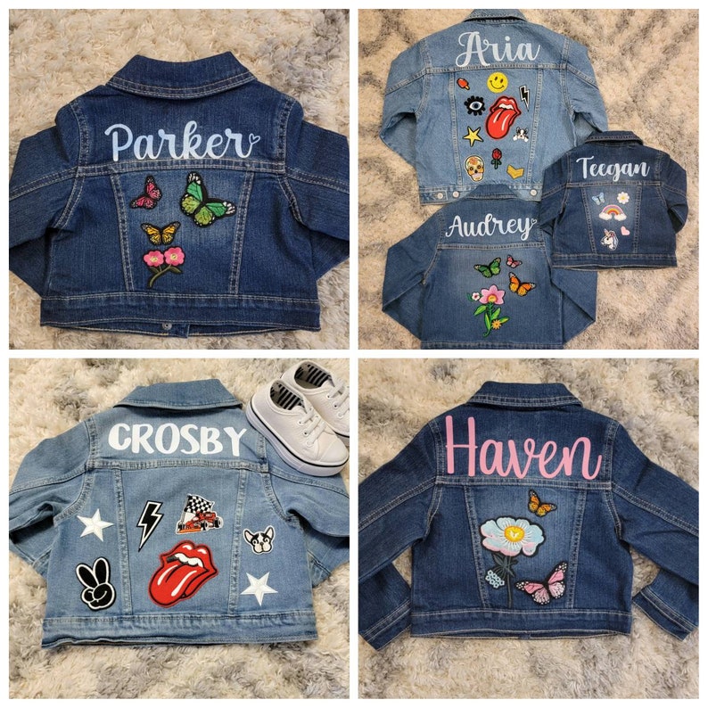 Personalized Baby Toddler Children Denim Jacket - Etsy