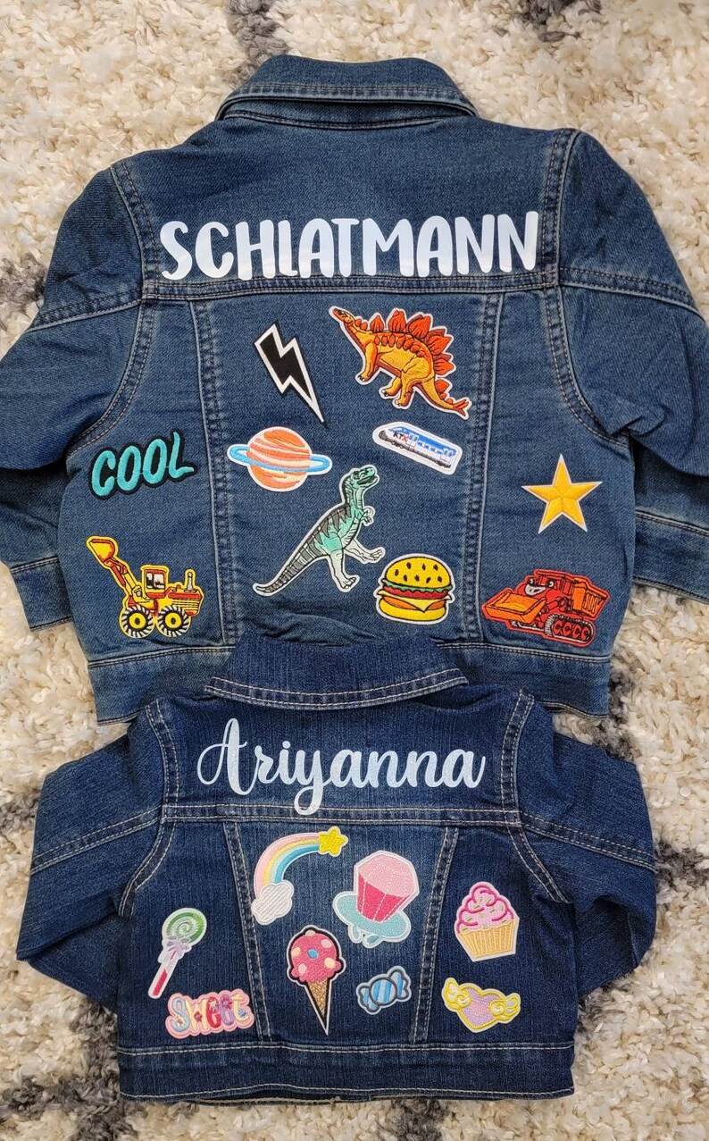 Personalized Baby Toddler Children Denim Jacket - Etsy